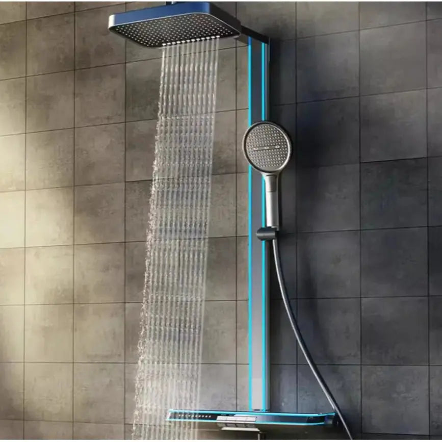 Digital Display Shower Head LED Light Massage - BathroomLux